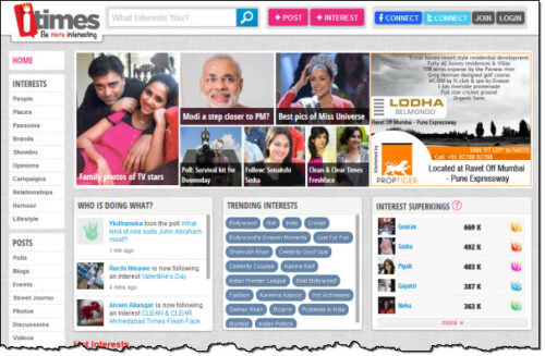 Times Internet relaunches iTimes as a Interest-based Social Network for ...