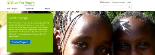 Microsoft launches Giveforyouth.org, to support youth microprojects
