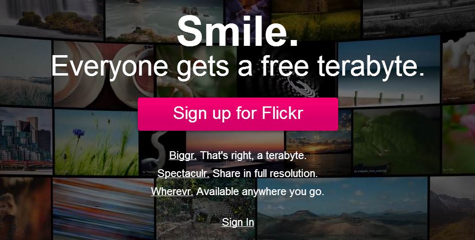 Flickr Announces 1 Tb Free Space For All Introduces New Design
