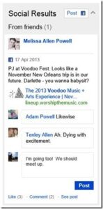 Bing integrates Facebook comments and Likes in search results