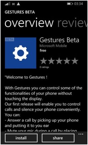 Microsoft rolls out Gestures App for Lumia Windows Phones