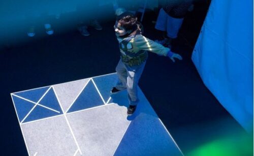 Microsoft Music Box follows body movements to create music