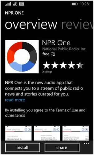 NPR One App is now available for Windows Device users