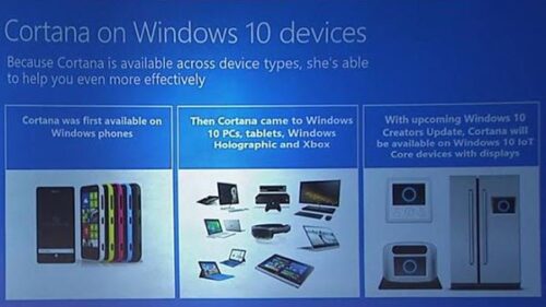 Cortana on IoT devices with screens to appear in 2017