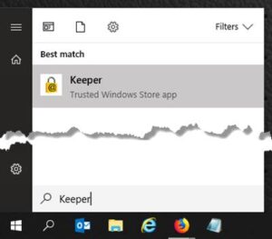 Bundled Keeper app in Windows 10 contained a vulnerability