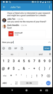 LinkedIn Messaging App gets cool new updates