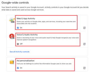 Google makes accessing Privacy Controls easier