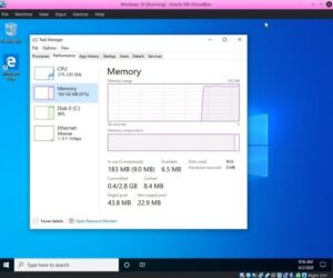 Windows 10 32-bit operating system can run with only 192MB of RAM!