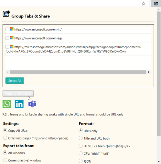 Group Tabs And Share Extension For Edge Browser Released By Microsoft