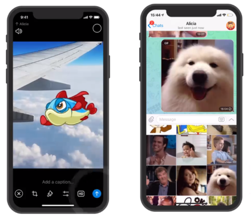 Telegram user get built-in Video editor, Animated Stickers, Speaking GIF