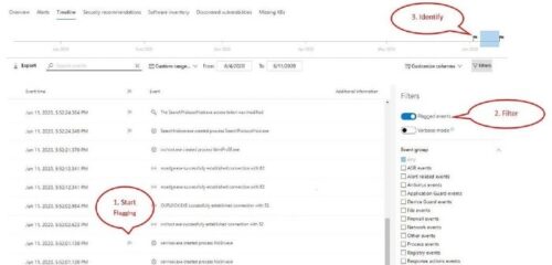 Microsoft Defender ATP lets users flag important events in device timeline