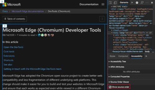 Edge DevTools receives new experimental 'Source Order Viewer' feature Edge DevTools receives new experimental 'Source Order Viewer' feature