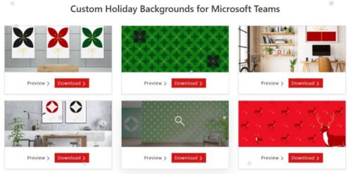 Download custom backgrounds for Teams from Microsoft