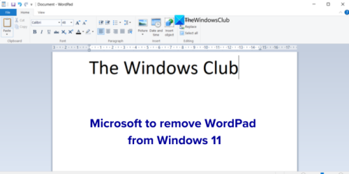 Microsoft to remove WordPad from Windows 11