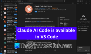 How to install Claude AI code in VS Code