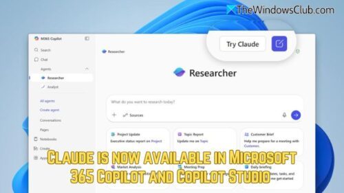 Claude is available in Microsoft 365 Copilot and Copilot Studio