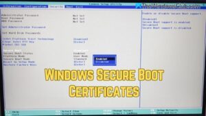 Windows Secure Boot Certificates to expire in 2026