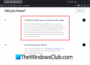 Has Microsoft renamed Office to Microsoft 365 Copilot app?